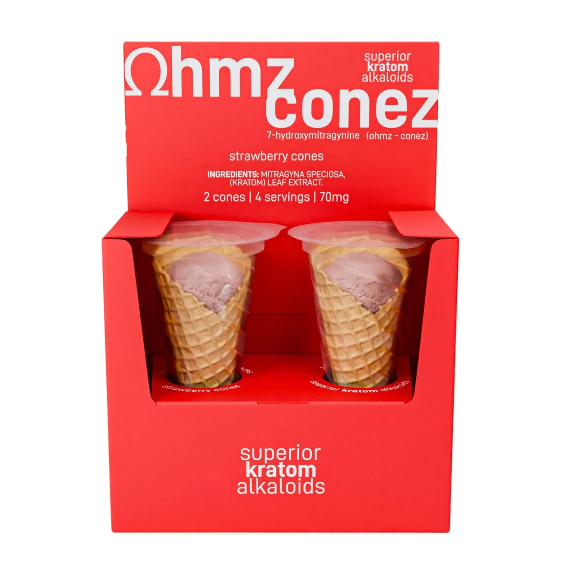 Ohmz Conez | 7 Hydroxy Edible Cones | 70mg - Buy Kratom & 7OH - Liquids ...