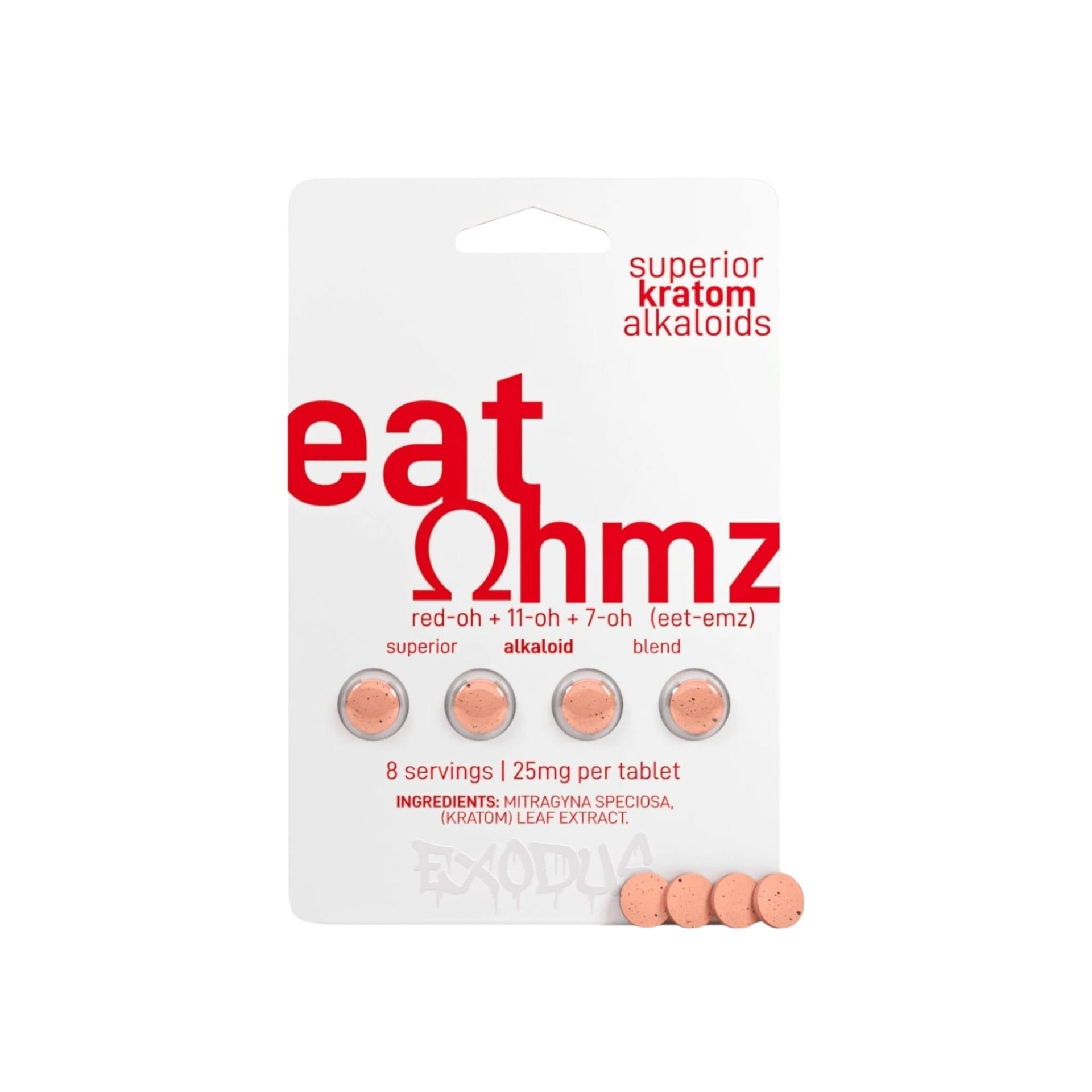 Heaven Leaf Kratom Eat Ohmz 7OH + 8OH + Red OH Tablets Eat Ohmz Kratom ...